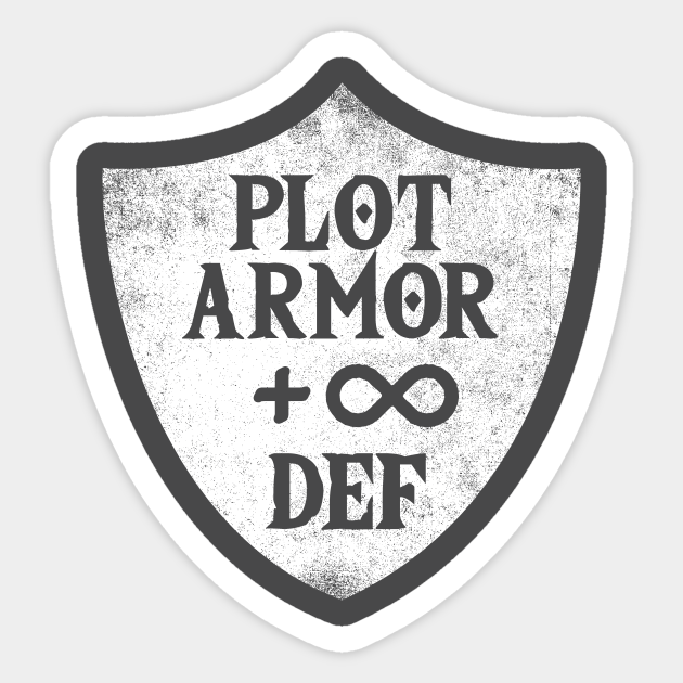 Plot Armor Plot Armor Aufkleber TeePublic DE plot-armor-plot-armor-aufkleber-teepublic-de